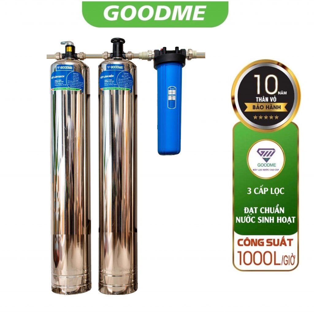 LỌC ĐẦU NGUỒN CHUNG CƯ GOODME 2 CẤP MÀNG UF + VAN ĐIỀU CHỈNH ÁP LỰC ...